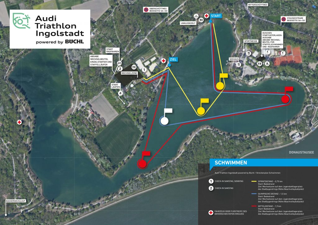 Streckenpläne Triathlon 2023 - Triathlon Ingolstadt